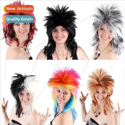 Killmart wigs 适用men women holiday wigs multi-color gradien