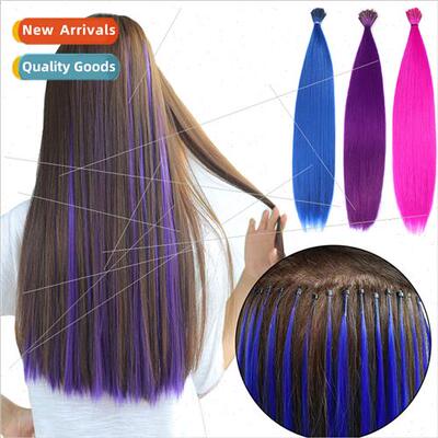 Color High Temperature lk Rod Hair Extension Pieces Colorful