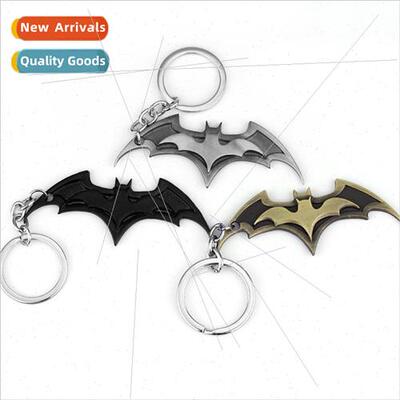 Creative cartoon alloy Batman keychain metal bat darts keych