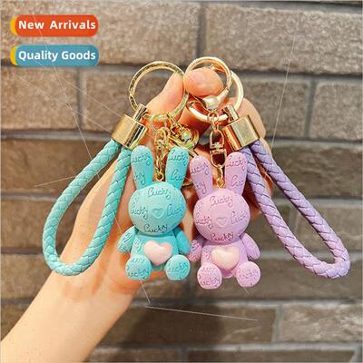 Resin letters love heart rabb key chain charm bag charm coup