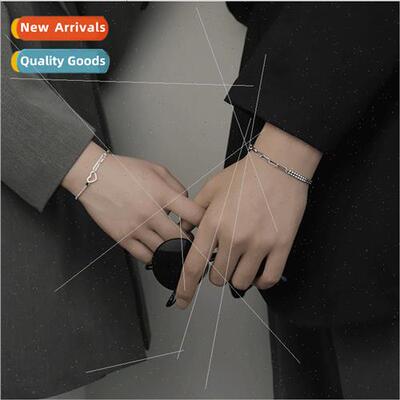 Intended couple bracelet sweet simple plain chain bracelet h