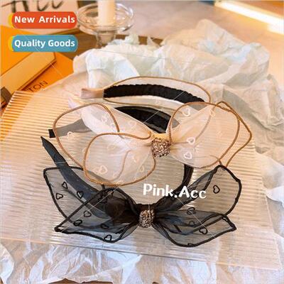 organza flocking love super ageing double side bow full diam