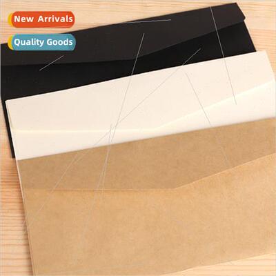 B12 kraft/black card/beige Dowling vintage envelopes blank I