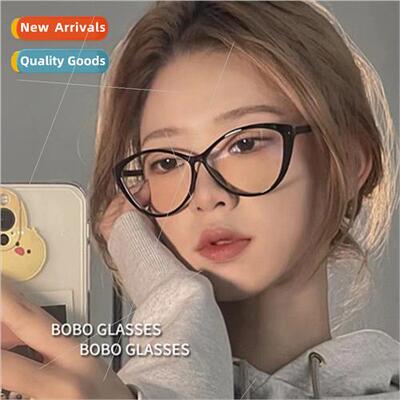 Europe Spice TR90 ultra-light cat-shaped myopia glasses blac