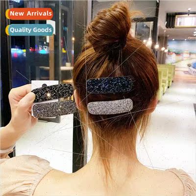 Korea rhinestone bb clip simple wind hair clip side clip gir