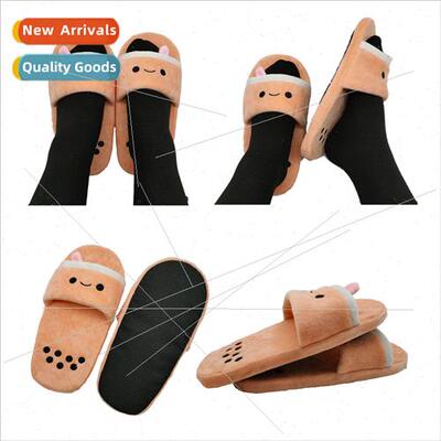 2021 New Sushi Salmon Slippers Milk Tea Slippers Home Plush