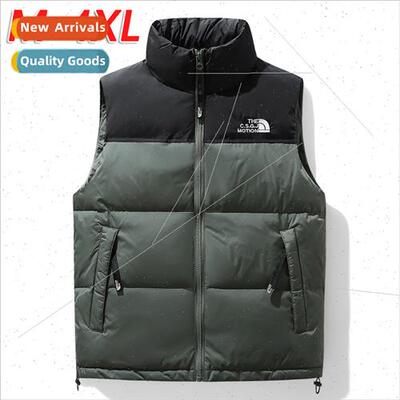 Down vest men winter 2023 tide outside wear warm undershirt