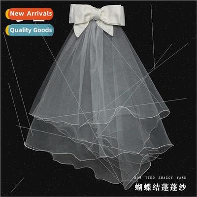 Bow tulle veil veil flower packaging handmade materials bouq