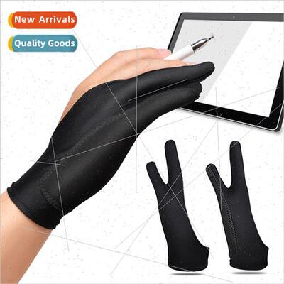 Art drawing gloves two fingers anti-touch hdrawing sketching