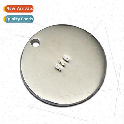 s925 silver single hole round piece accessories can be engra