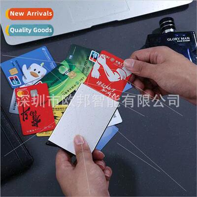 Model 10 card slot anti-magnetic RFID anti-theft cred card c