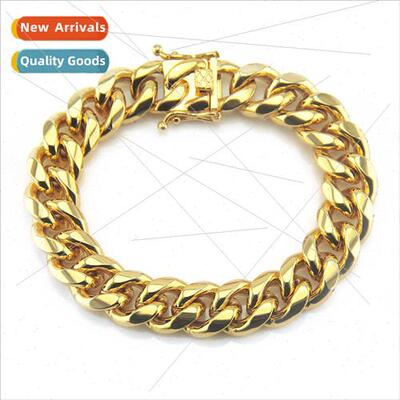 Jewelry Europe Hip Hop Hipster Men Gold Plated Cuban Buckle