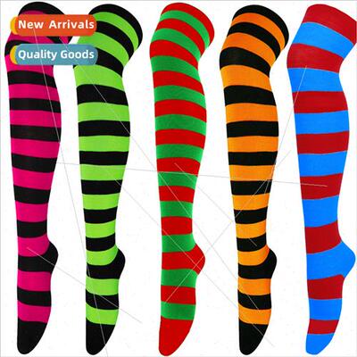 New Europe socks stockings female Japan striped knee-high so