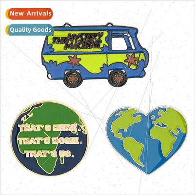 Cartoon Fashion Earth Map Green Car That here home us Studen