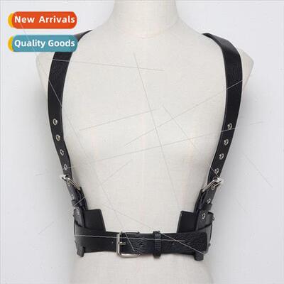 Shirt Waistcoat Set Dance Permance Outer Binding Vest Vest L