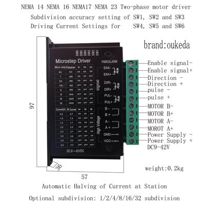 42/57步进电机驱动器TB6600升级版32细分4.0A驱动器二相四线现货