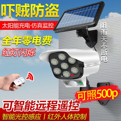 太阳能庭院灯分体仿真监控摄像头