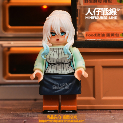 雪女3D打印白发少女经典漫画周边人物第三方积木拼装人仔玩具