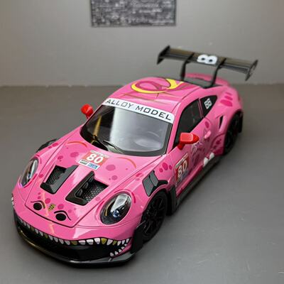 保时捷911GT3涂装版合金跑车模型