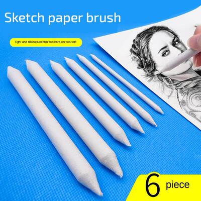 3/6pcs/set Blending Smudge Stump Stick Tortillon Sketch Art