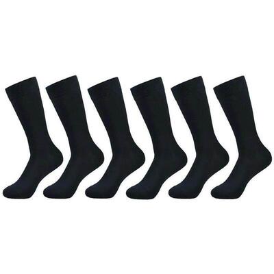 6 pairs Mens socks Black Cotton Dress Socks High qualit