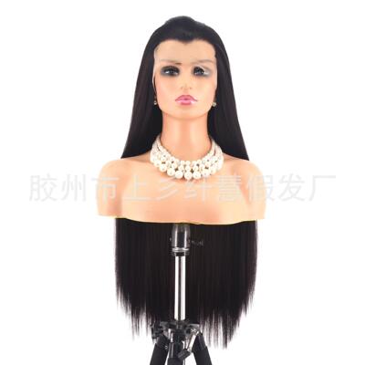 古装男士假发前蕾丝4#yaki三尖长直发汉服古风美人尖发套厂家