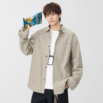 吾一白awhite美式条纹翻领衬衫