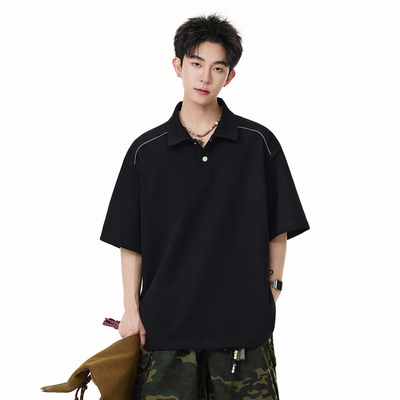 吾一白awhite美式复古百搭短袖