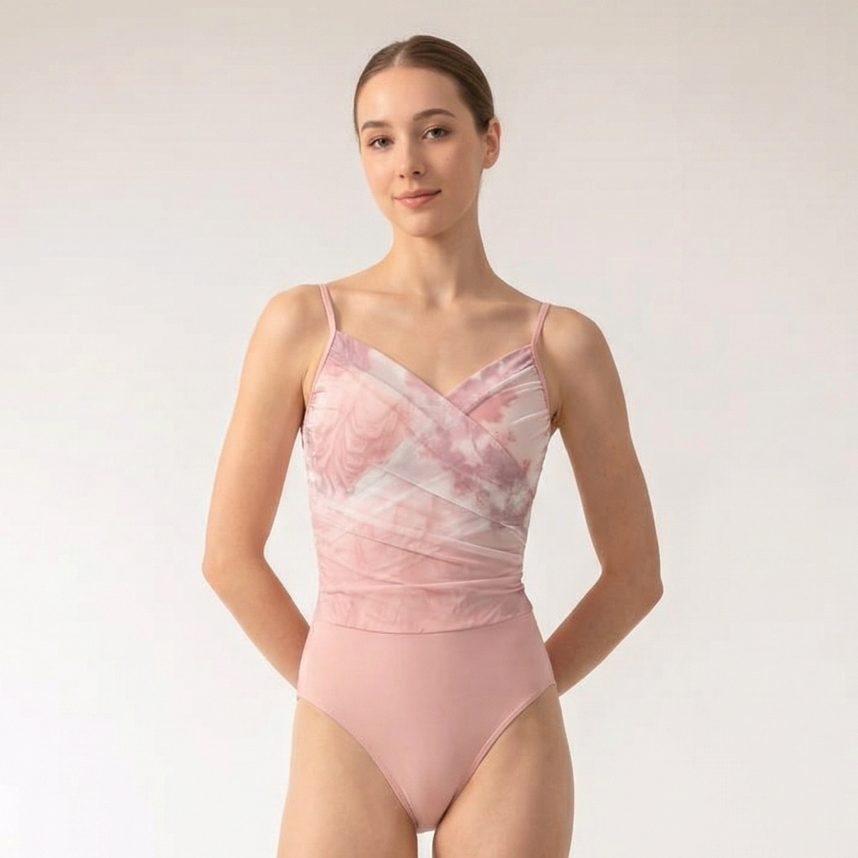 交叉水墨|国风芭蕾舞形体体操服空中瑜伽练功服连体服女士舞蹈服