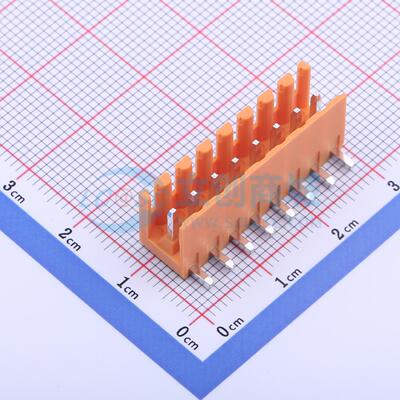 插拔式接线端子 KF2EDGJR-3.5-8P 弯插,P=3.5mm 板端/插座-开口 1