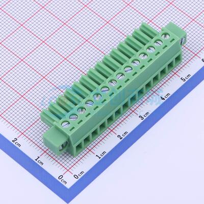 插拔式接线端子 KF2EDGKM-3.5-14P P=3.5mm 插头 1x14P 原装正品