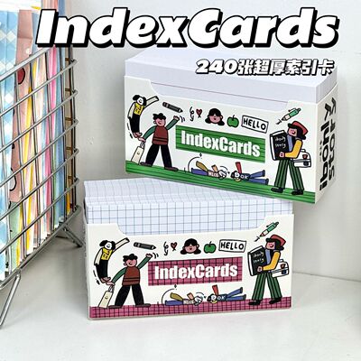 ins风小众索引卡学生考研单词