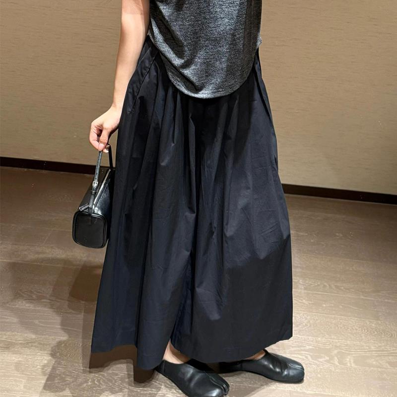 美式复古速干工装休闲裤2025夏季纸片人薄款透气压褶设计感阔腿裤