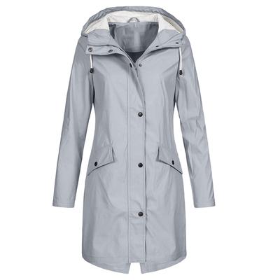 women waterproof rain coat long raincoats jacket outdoor