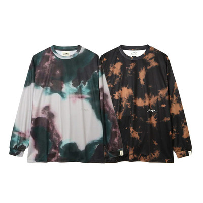 MANASTASH Tie Dye L/S 新款 男女扎染圆领薄款透气时尚长袖T恤