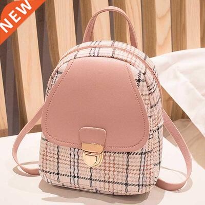 Mn Backpack Crossbody Bag For Teenage Grl Plad Women Sho