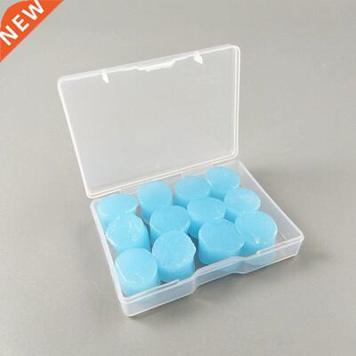 12Pcs/pack Soft Silicone Ear Plugs for Sleeping Swimming Wor
