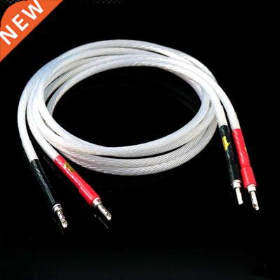 Pair 5N OCC Silver Plated Hi-end Hifi Speaker Cable banana