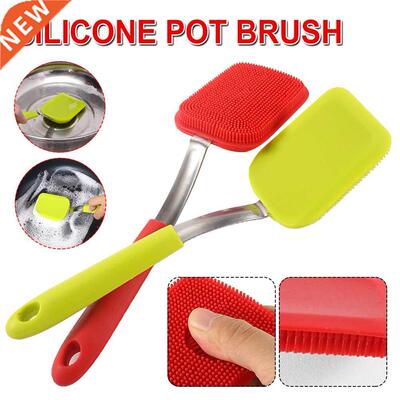 Hangable Slcone Cleanng Brush Ktchen Degreasng Dshes