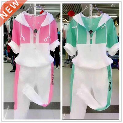 Women's 2 Two Piece Set 2021 Summer New Slim Fashion Short S