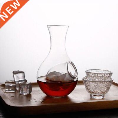 Creative Japanese Style Glass Wine ottle Thum Hole Sake