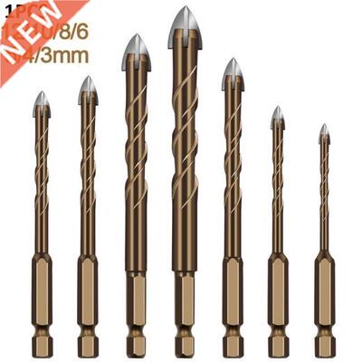 3-12mm Cross 1/4 Hex Shank Drill Bits Set Concrete Glass Ce