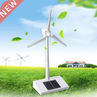 New Solar Powered 3D Windmill Assembled Model Education Fun