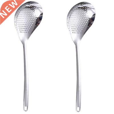 2PCS Multi-Functional Hot Pot Skimmer Spoon Stainless Steel