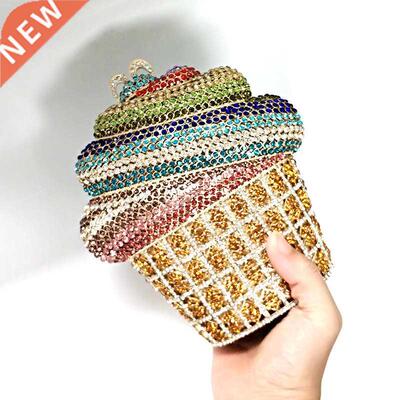 Fashion women accessoies desset diamonds luxuy clutches b