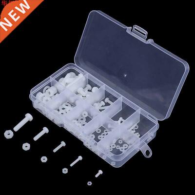 150 pi&egrve;ces M2 M2.5 M3 M4 M5 blnc Nylon vis hexgonle bo