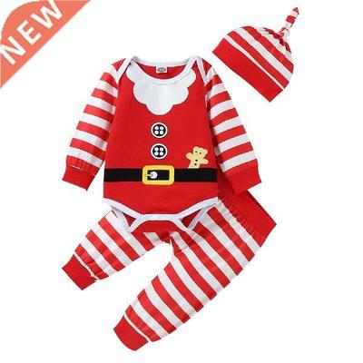 Christmas Costume Suit Kids Clothes Girls Boys Xmas Santa
