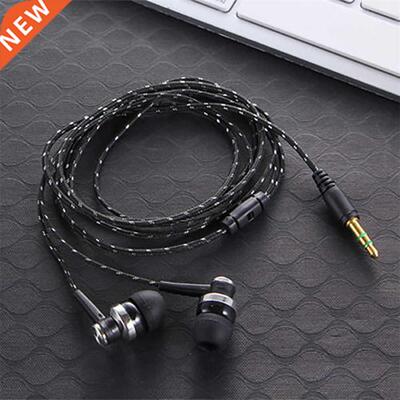 1Pcs Hot High Quality Wired Earphone Stereo In-Ear 3.5mm Nyl