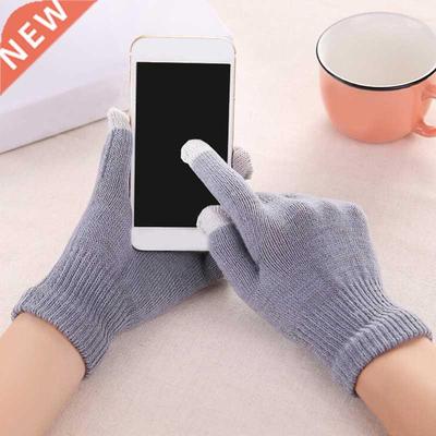 Unisex Women Men Touch Screen Winter Wrist Gloves Warm Mitte