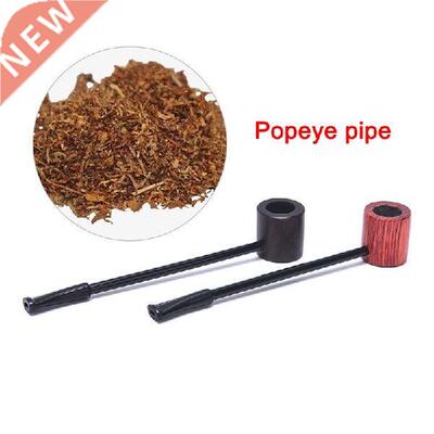 1 Pieces Ebony Wood Pipe Smoking Pipes Portable Smoking